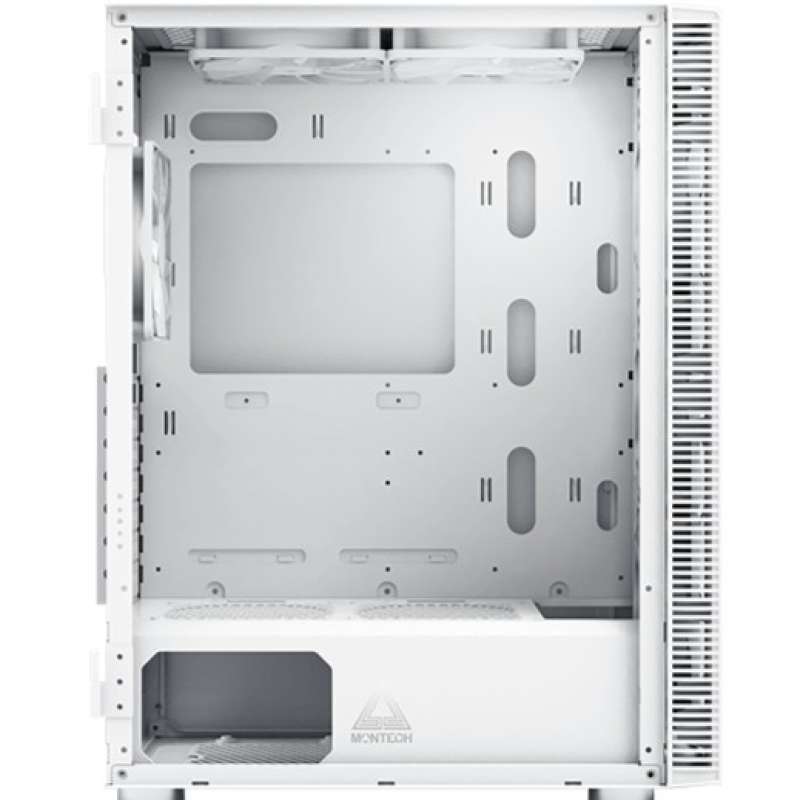 Promo Montech X3 Mesh White Atx Tempered Glass Pc Case Casing Gaming ...