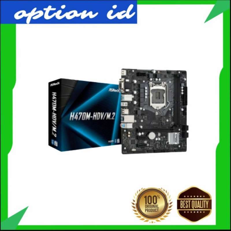 Promo Motherboard Intel Asrock H470m-hdv/m.2 | H470 Lga 1200 Ddr4 Matx ...