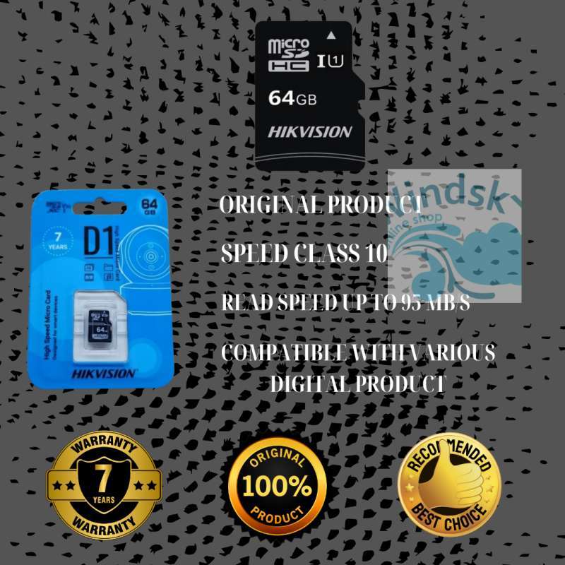 Promo Hikvision Micro SD Memory Card Class 10 Original Product - Hik Micro SD 128 GB Diskon 24% ...
