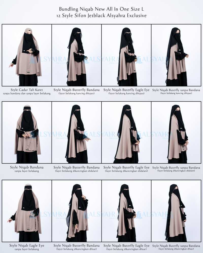 Promo Alsyahra Exclusive Bundling Niqab New All In One Size L Sifon ...