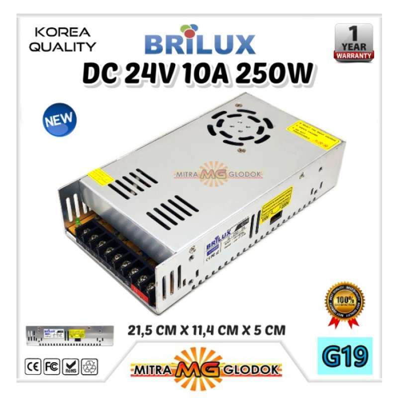Promo Brilux Power Supply Dc 24v 10a | 250w ( Quality) Diskon 23% Di Seller Scrollbox Store ...