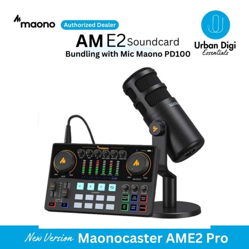 Jual Maonocaster Am E2 + Maono Pd100 Paket Soundcard Recording ...