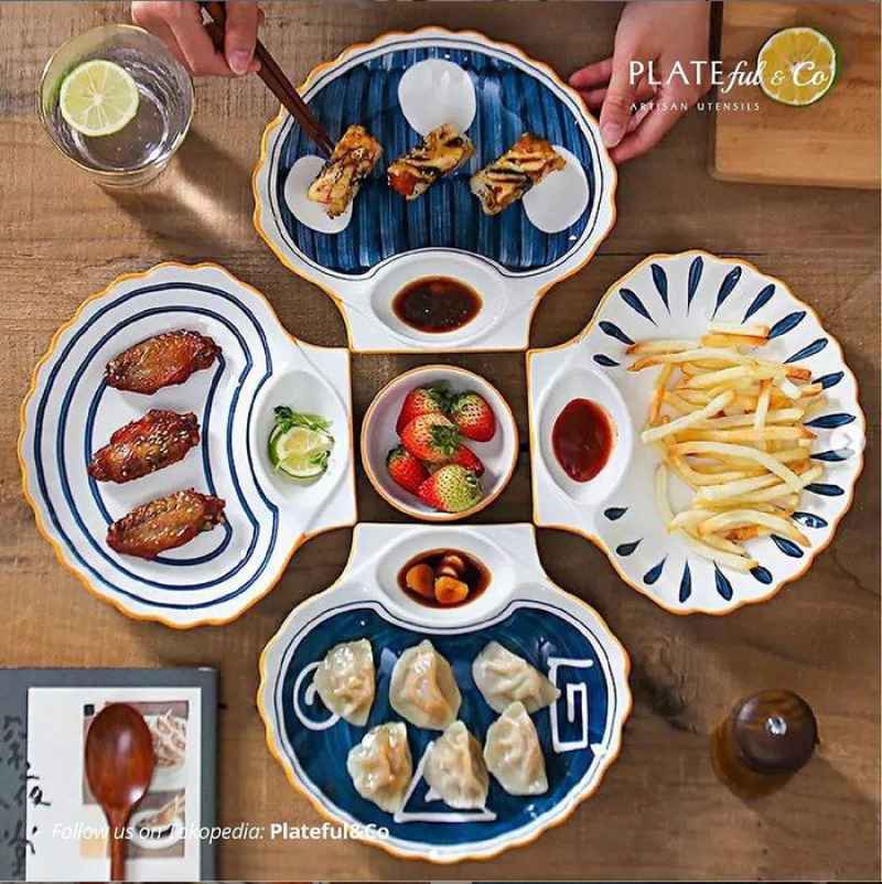 Promo Aiko Clam Sauce Plate Piring Keramik By Plateful Co Diskon 23% Di ...
