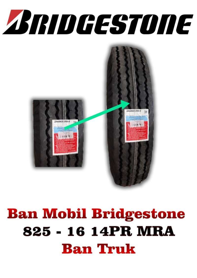 Promo Ban Mobil Bridgestone 825 - 16 14pr Mra 66336 Ban Truk Diskon 23% ...