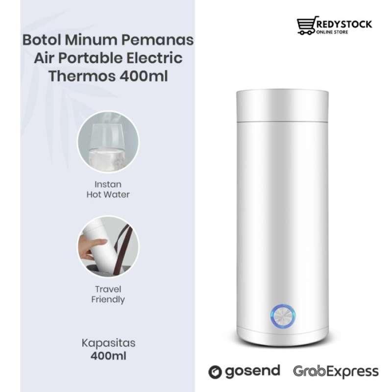 Promo Tumbler Botol Minum Pemanas Air Portable Electric Thermos 400ml Hc-301 Diskon 23% Di ...