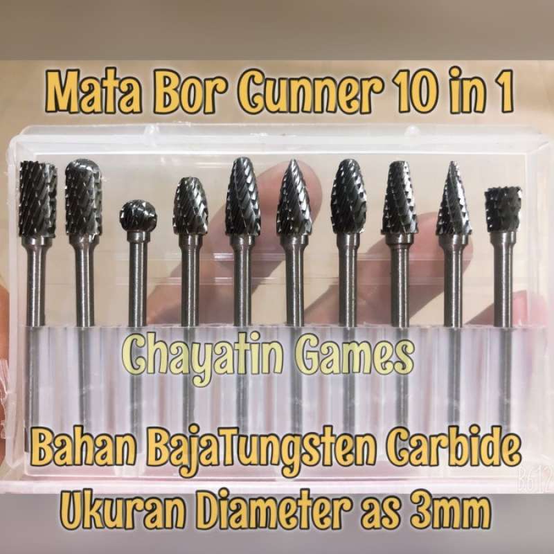 Promo Mata Bor Cunner 10 In 1 Bahan Baja Tungsten Untuk Morting Porting ...