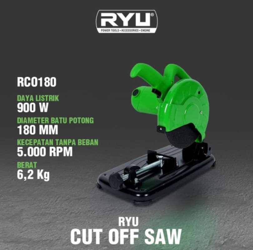 Promo Ryu Rco180 Mini Cut Off Rco 180 Cut Off 7 Inch Diskon 23% Di ...