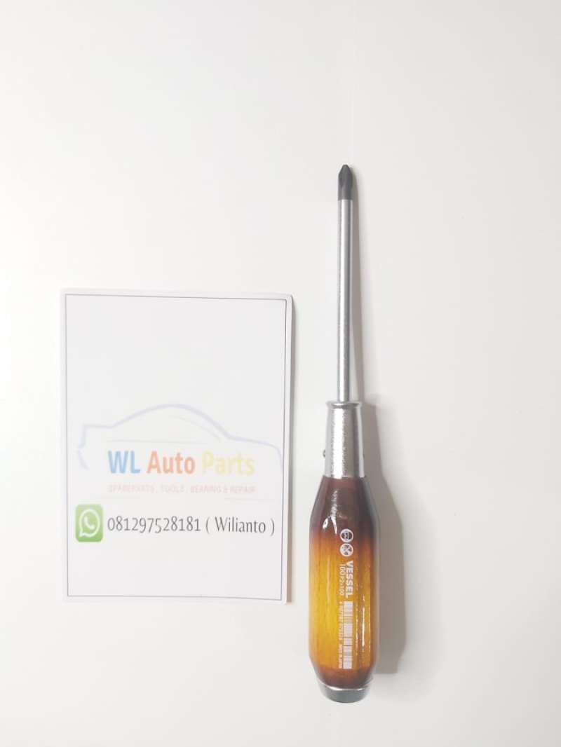 Promo Obeng Vessel Powerful Tang-thru Screwdriver Tipe 100 +2x100 ...