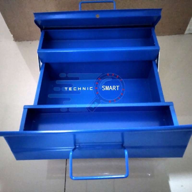 Promo Tool Box Besi 2 Susun Penyimpanan Perkakas Opt Diskon 23% Di ...