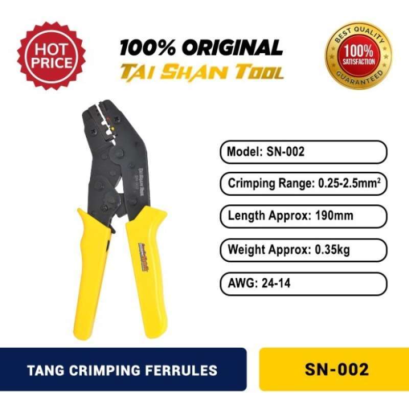 Promo Tang Crimping Ferrules 0.25 - 2.5 Mm Tang Press Skun Sn 002 ...