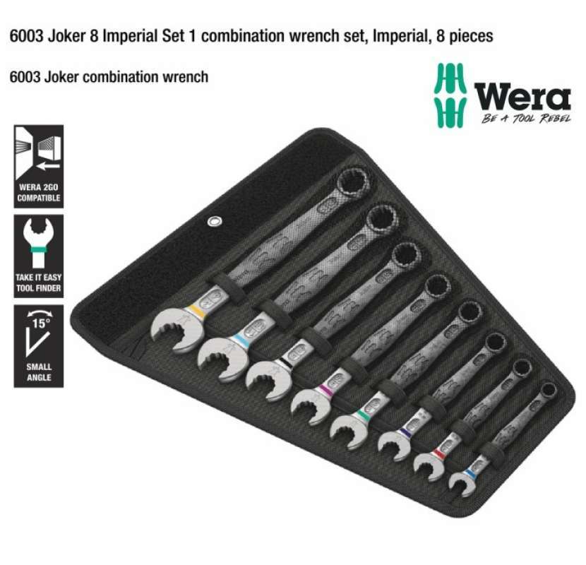 Promo Kunci Ring Pas Inch Set Wera 05020241001 Joker Imperial - 8 Pc ...