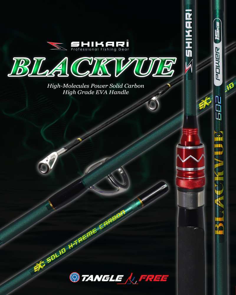 Promo Joran Pancing Shikari Blackvue Carbon Solid 180cm - 180cm 8-17lb ...