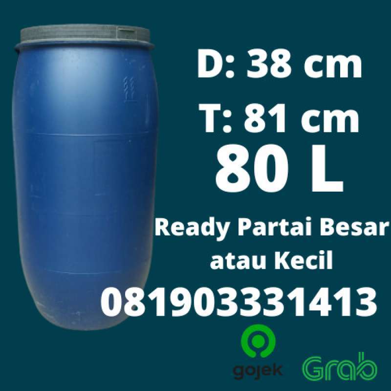 Promo Promo- Tangki/ Tong Air/ Drum, Tempat Sampah Tebal, Gentong 80 L ...