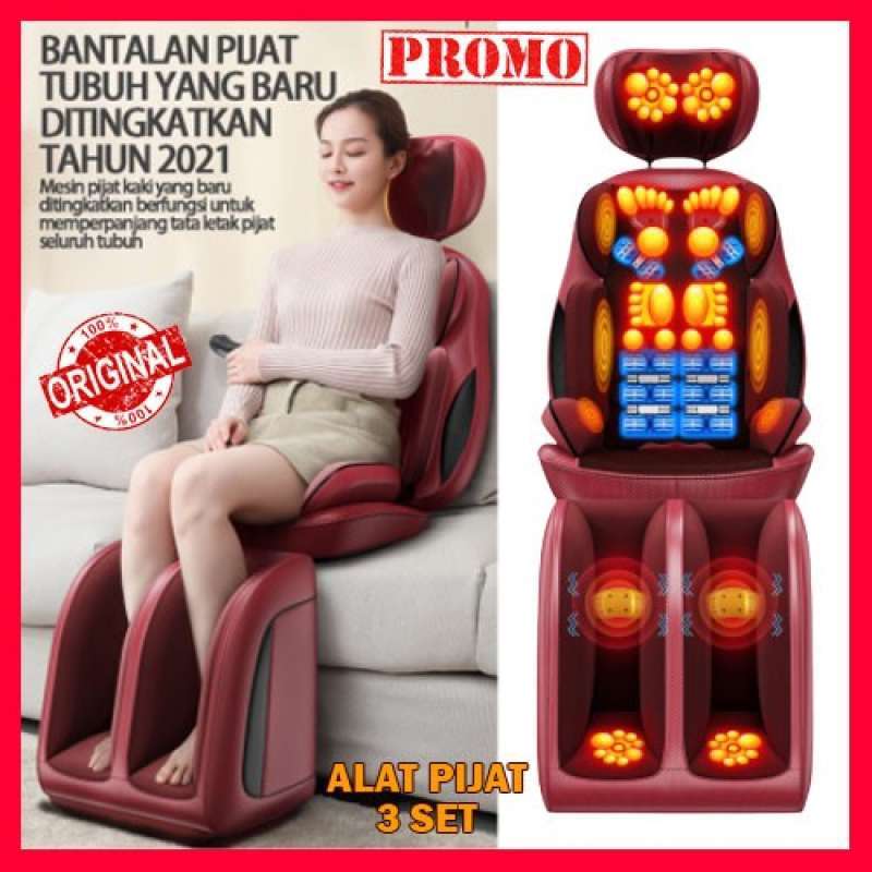 Promo Kursi Pijat Multifungsi Bantal Pijat Elektrik Seluruh Tubuh Original Diskon 33% Di Seller ...