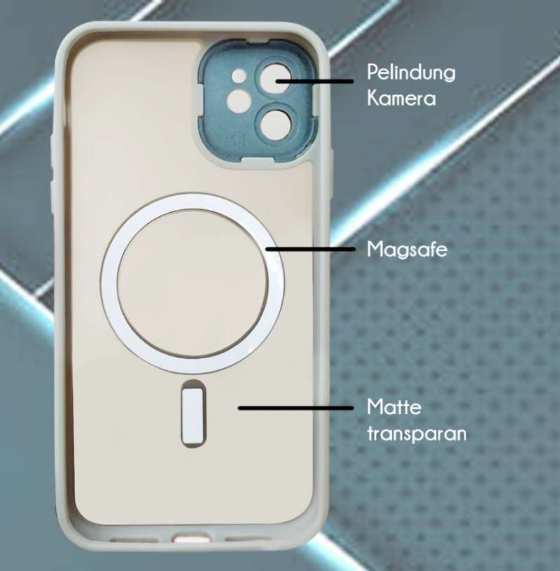 Jual Case Magnetic Matte Luxury MagSafe With Camera Protection Casing Pelindung Kamera For ...