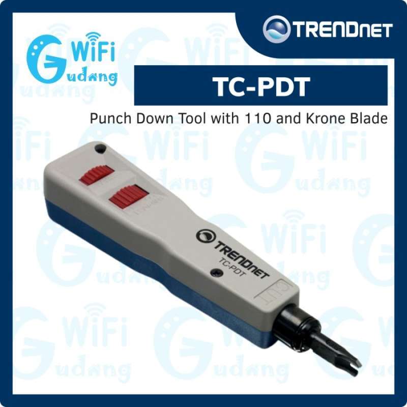 Promo Trendnet Tc-pdt Punch Down Tool With 110 And Krone Blade Diskon ...