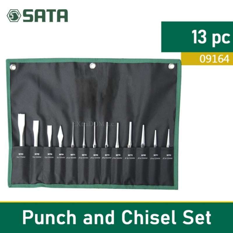 Promo Pahat Pukul Chisel Set 09164 13 Pcs Punch And Chisel Set Sata ...
