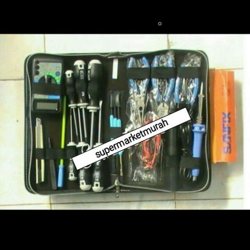 Promo Sanfix Q-18 Electrical Tool Kit Toolkit Set Listrik Q18 Asli ...
