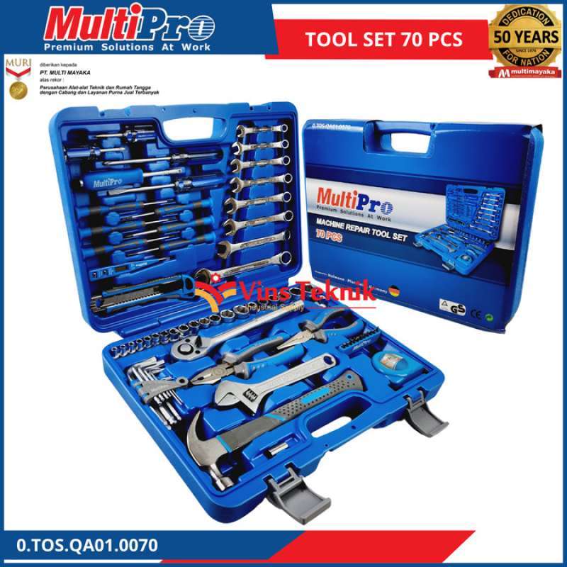 Promo Alat Pertukangan Set Multipro Kunci Set Tool Kit Set 70cs Diskon ...