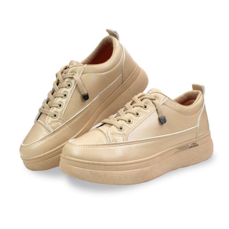 Promo Alisa Sepatu Sneakers Kasual Bertali Kulit Sintetis Casual Free ...