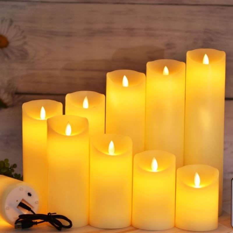 Jual Lilin Led Api Bergoyang Model Charger - 25cm Di Seller Belanja-id ...