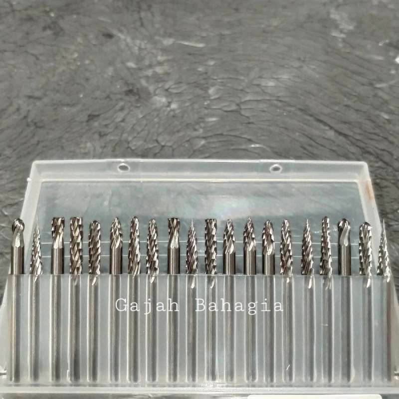 Promo Mata Tuner Set 3mm Mata Bor Cun Mata Cuner Set 20 Pcs Ukir Grafir ...