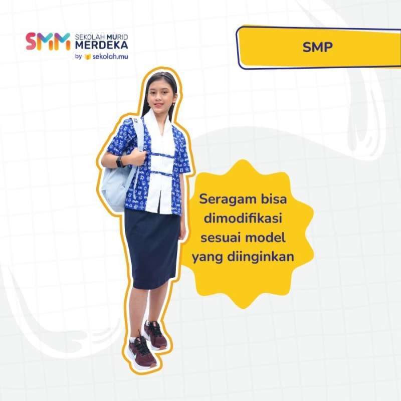 Jual Kain Batik Seragam Sekolah Murid Merdeka Smm - 1 Meter Di Seller My Lapak 77 - Kedung ...