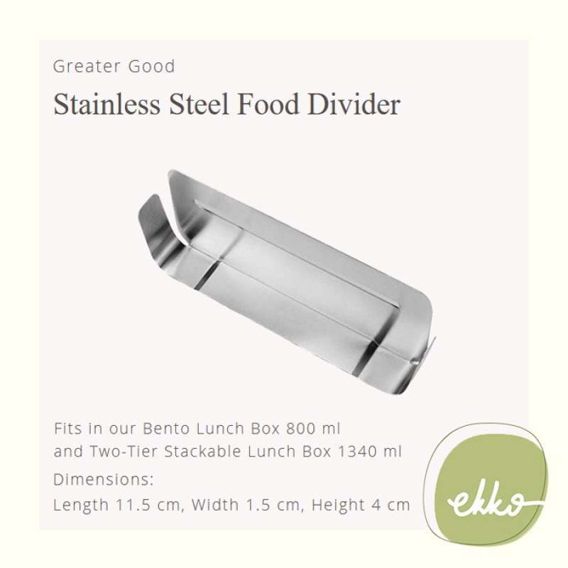 Jual Greater Good - Stainless Steel Food Divider (sekat Lunch Box ...