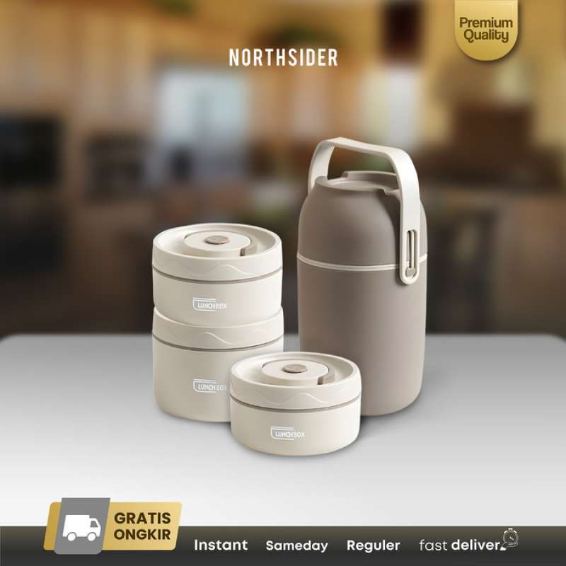 Jual Rantang Kotak Makan Lunch Box 3 Layer Insulated Carrying Case Js ...