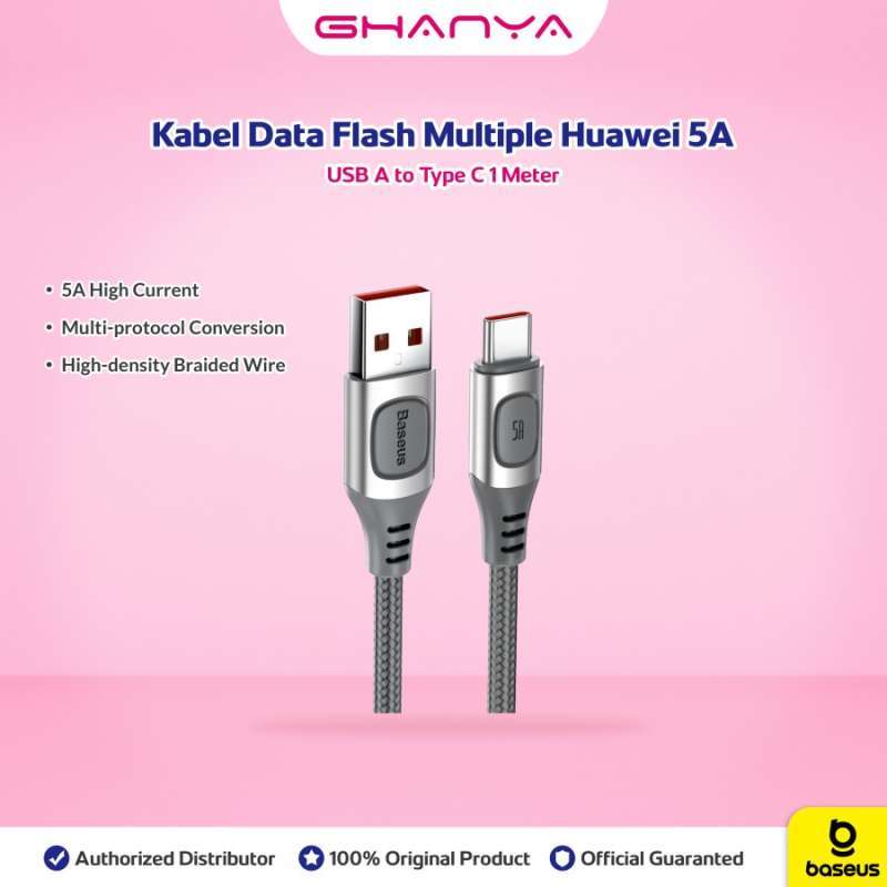 Promo Baseus Kabel Data Flash Multiple 5a 1 Meter Type C Super Charge ...