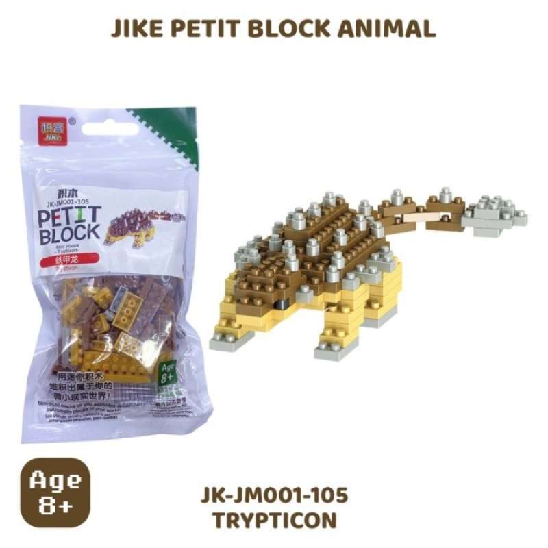 Jual Mainan Jike Petit Mini Block Building Nano Blok 3d Puzzle Dino ...