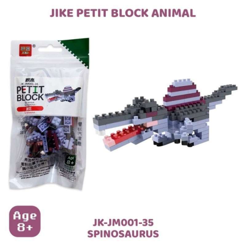 Jual Mainan Jike Petit Mini Block Building Nano Blok 3d Puzzle Dino ...