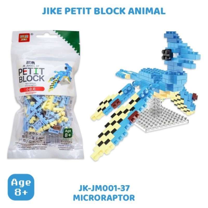 Jual Mainan Jike Petit Mini Block Building Nano Blok 3d Puzzle Dino ...