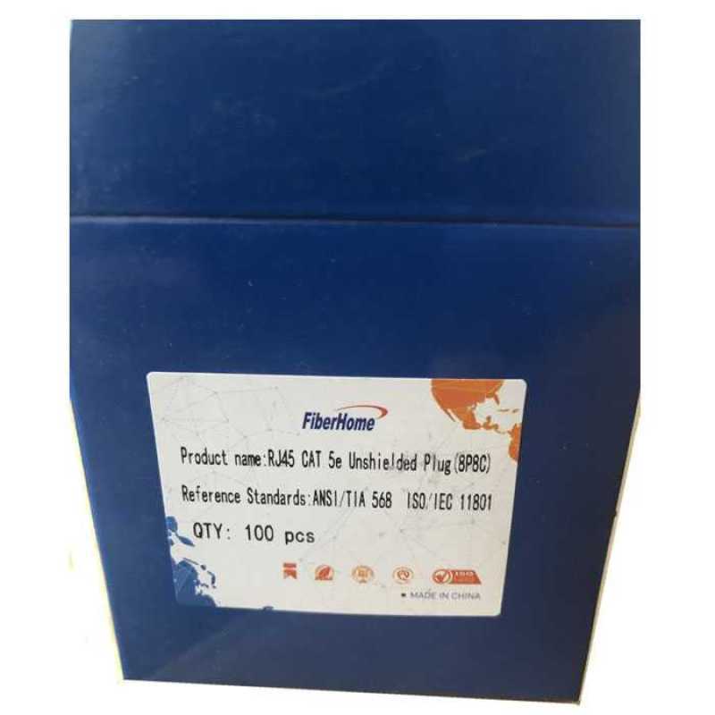 Promo Fiberhome Connector Rj45 Cat5e Konektor Utp Lan Isi 100 Pcs ...