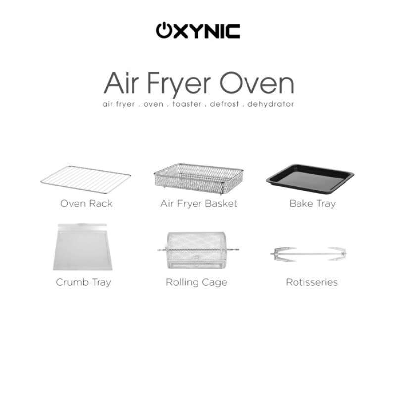 Promo Oxynic Airfryer Oven Touchscreen 23 Liter 5in1 Diskon 23% Di ...