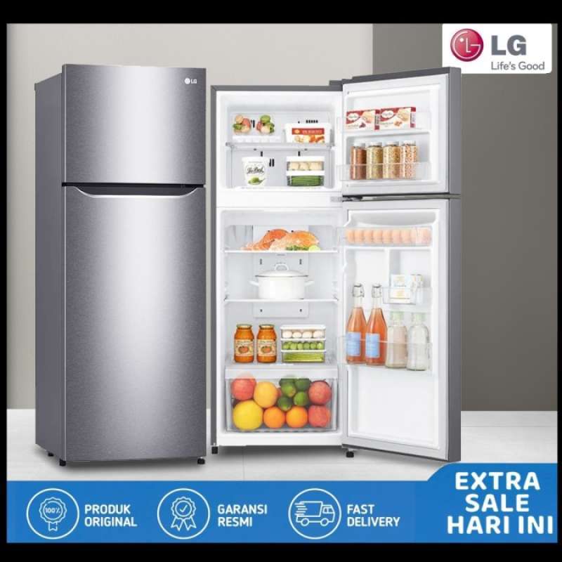 Promo New Kulkas Lg 2 Pintu Gnb222sqib Smart Inverter Kapasitas 225 Ltr ...