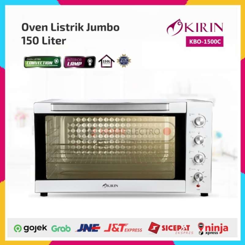 Promo Oven Listrik Jumbo Kirin 150 Liter Kbo 1500c Electric Oven 1300 W Diskon 23% Di Seller ...