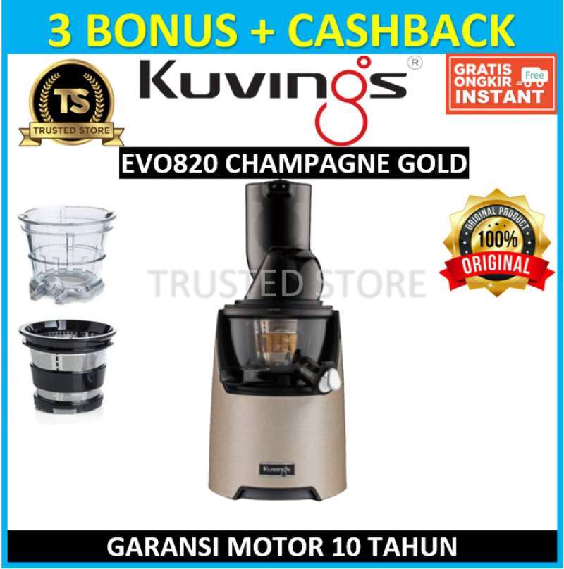 Promo Slow Juicer Kuvings Evo820 Cold Press Kuving Evo 820 Champagne Gold Diskon 23% Di Seller ...