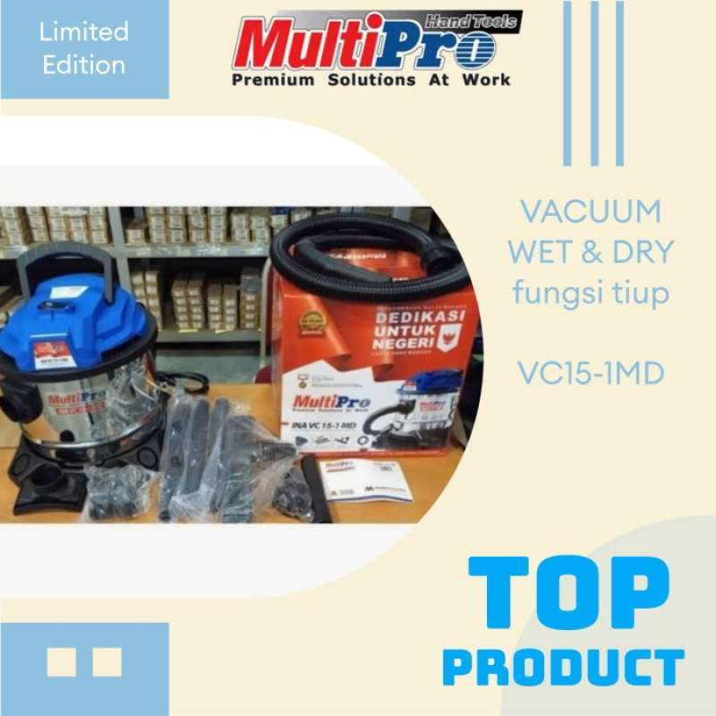 Promo Vacuum Cleaner Multipro 15 Liter Wet/dry Penyedot Debu Basah Kering Diskon 23% Di Seller ...