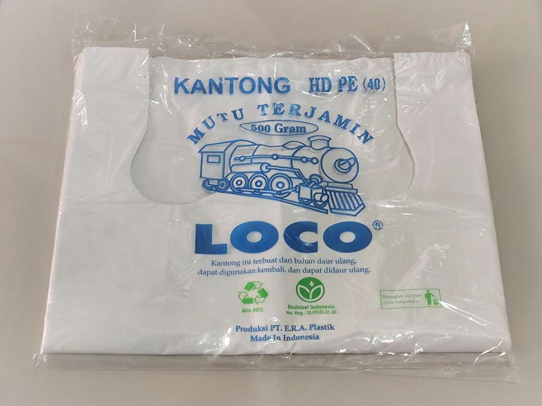 Promo Loco Hdpe Kantong Plastik Kresek Tebal [40 X 60 Cm] White /putih - 1 Lusin (12 Pack ...