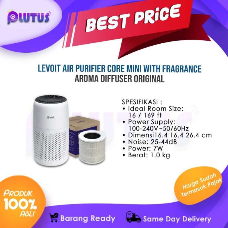 Promo Levoit Air Purifier Core Mini With Fragrance Aroma Diffuser Original Diskon 23% Di Seller ...