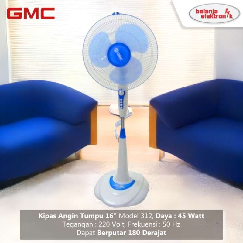 Promo Kipas Angin Tumpu Gmc-312 Stand Fan 16 Inch Gmc 312 Diskon 23% Di ...