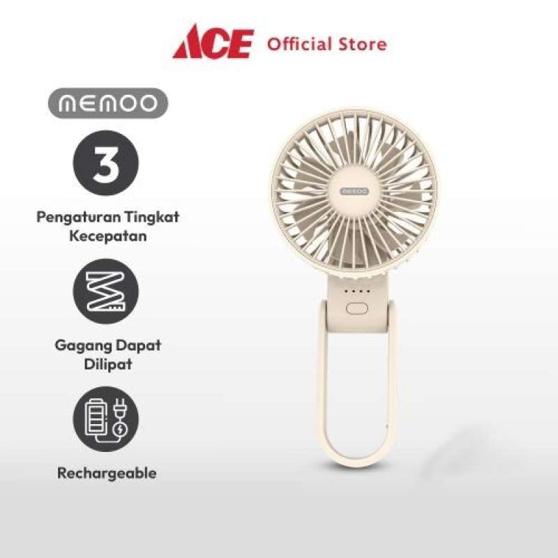 Promo Ace Memoo Kipas Angin Portabel Lipat Fan Mini 1400 Mah Diskon 23% ...