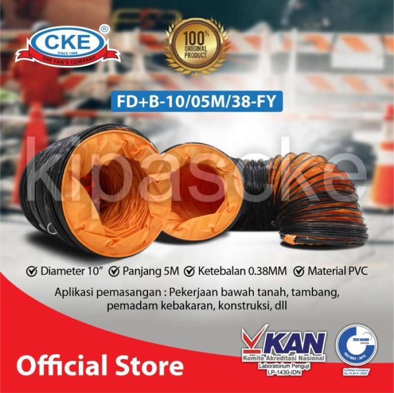 Promo Cke Flexible Duct Fd-b-fy 10 Inch 5 Meter Duct Hose Selang ...