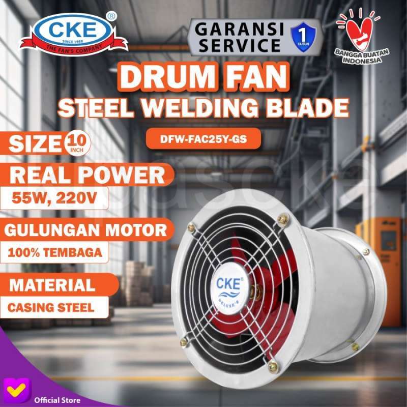 Promo Cke Drum Fan Dfw-fac25y-gs 10 Inch Blower Tabung Blower Diskon 23 ...