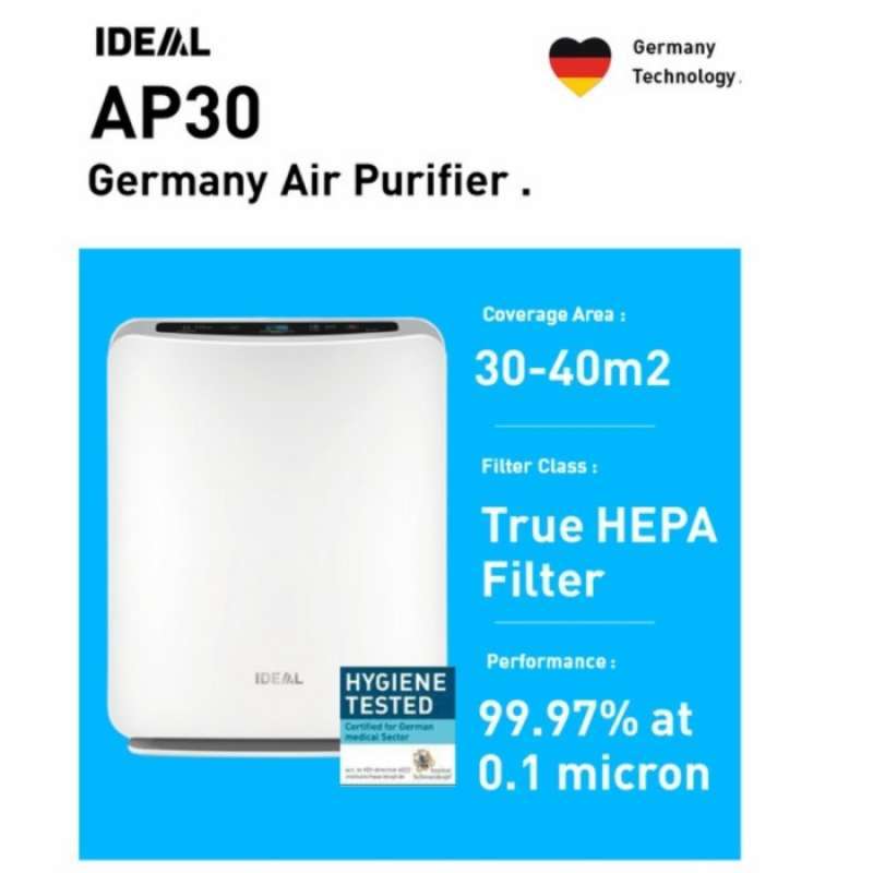 Promo Air Purifier True Hepa German Premium Care Ideal Ap 30-pembersih ...