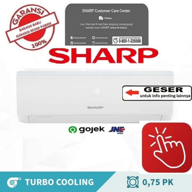 Promo Sharp Ac 3/4 Pk Ah A7ucy-low Watt-pasang &pipa 5 Mtr - Jkt-tangerang Diskon 23% Di Seller ...