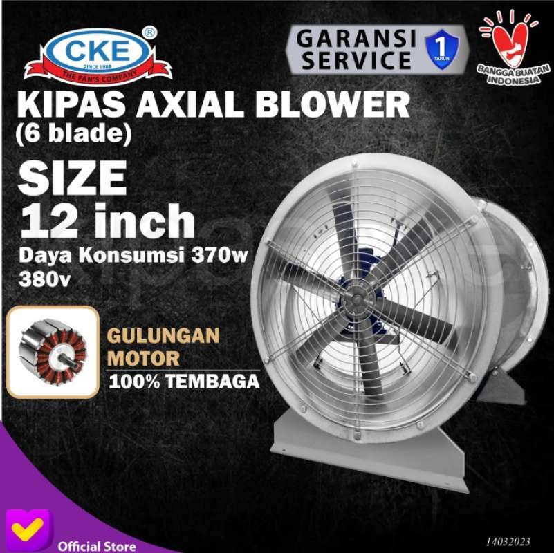 Promo Axial Fan Cke Axd-300/6/0.37/4-wo 12 Inch Diskon 23% Di Seller ...