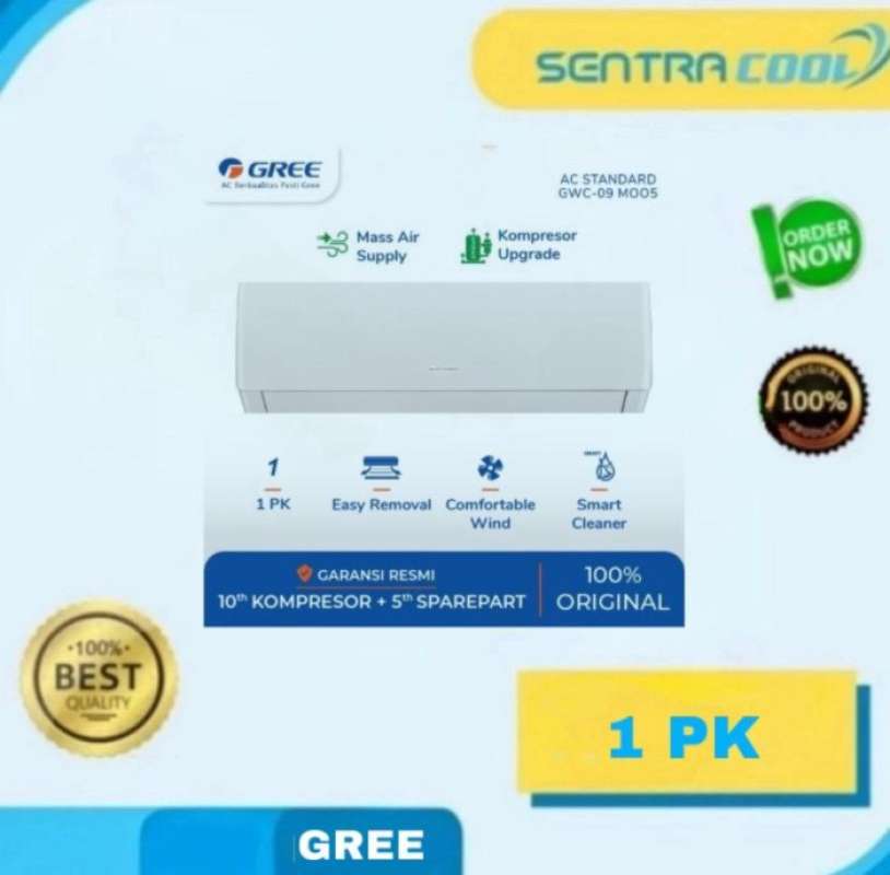 Promo Ac Gree 1 Pk Non Inverter M005s Diskon 23% Di Seller Komiyama ...