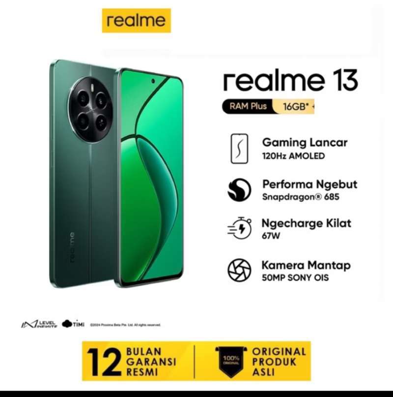 Promo Realme 13 Nfc [8gb/128gb -8gb/256gb] Garansi Resmi 1 Tahun Diskon 8% Di Seller Penabur ...